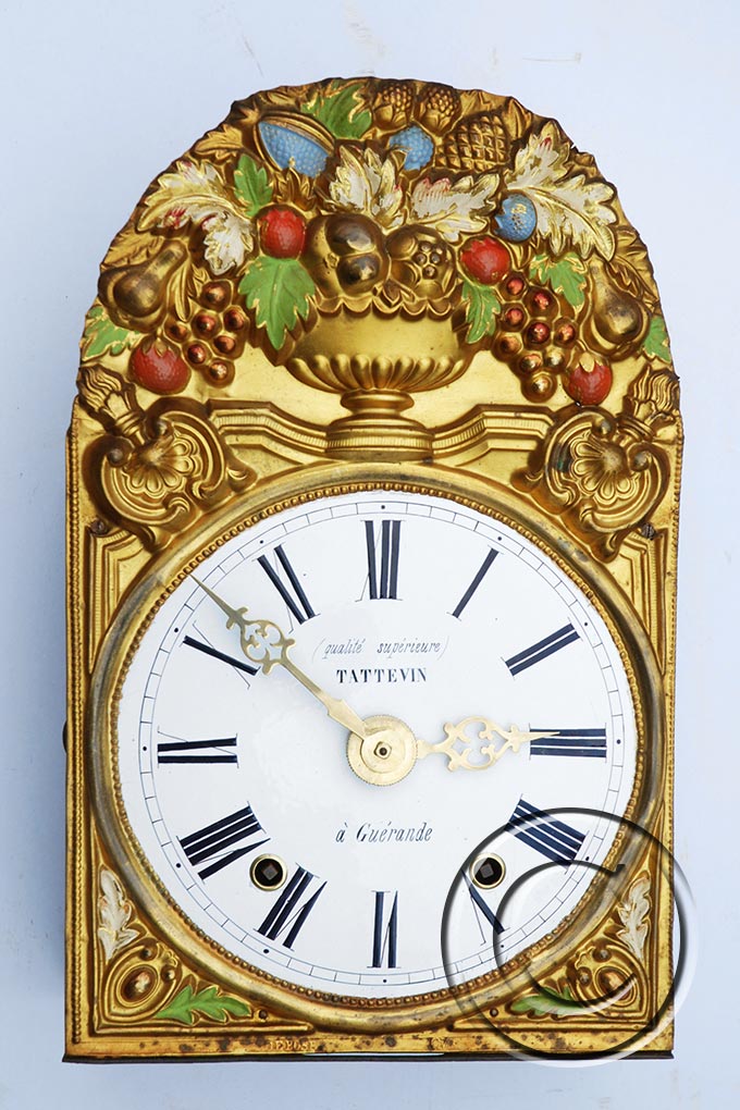 Comtoise-Uhr mit Bemalung, Carl Neufeld - La Pendule