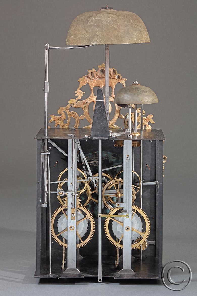 Maxi-Comtoise-Uhr mit 2 Glocken, seltene Schlag-Anordnung - La Pendule